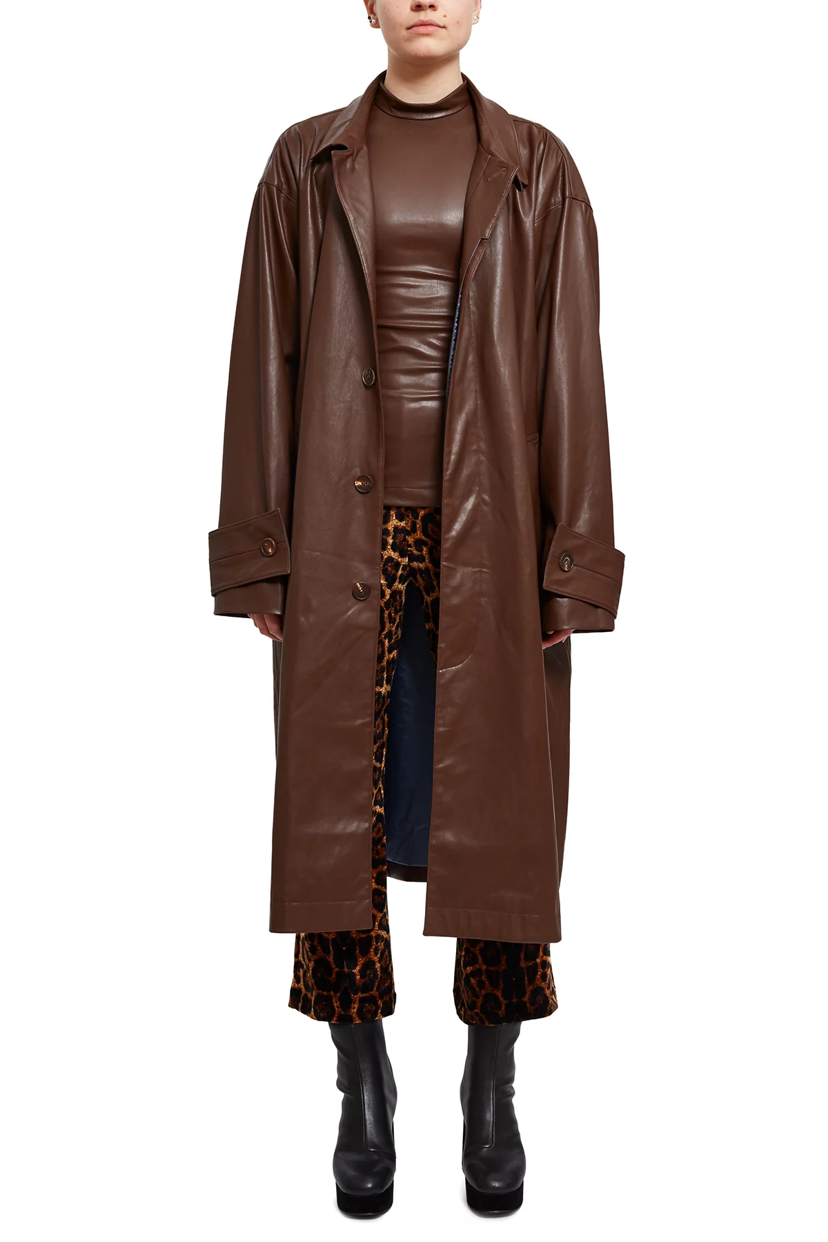 Kijun + Pleather Coat