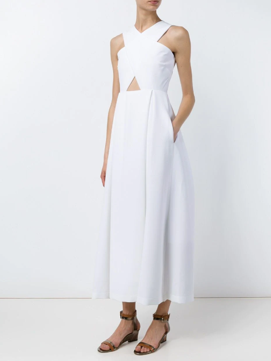 Preen by Thornton Bregazzi + Sleeveless Cross Body Dress