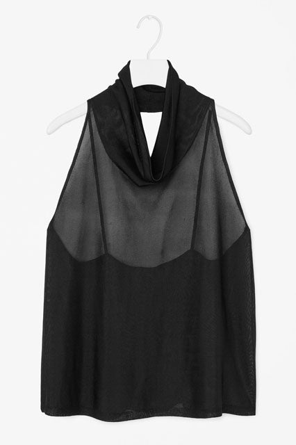 COS + Halter-Neck Knit Top