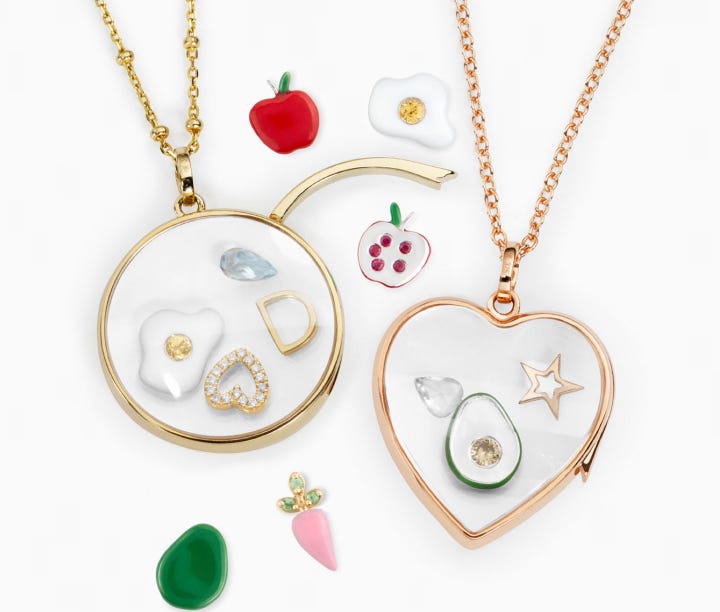 Cute Locket Necklaces And Earrings - Keepsake Jewelry