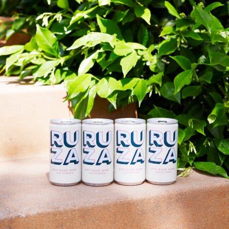 Ruza + 2017 Rosé 187ml Cans (4-Pack)