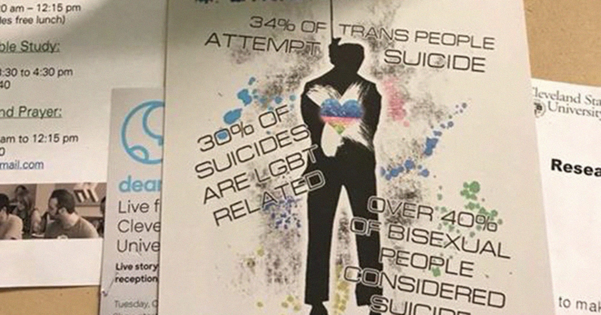 University Defends Homophobic Posters Free Speech LGBTQ