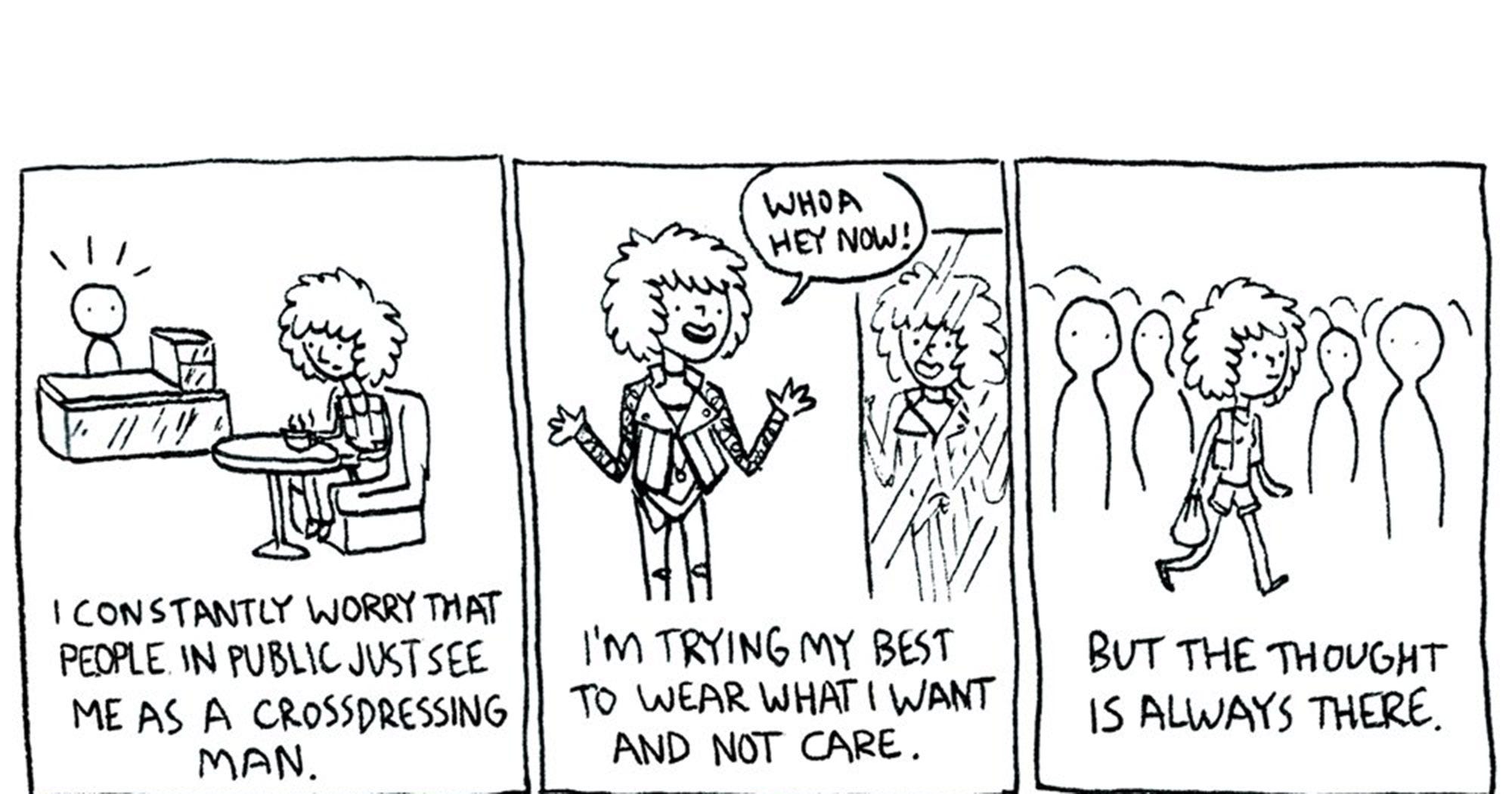 Transgender Artist Comics Transition Journey Drawings