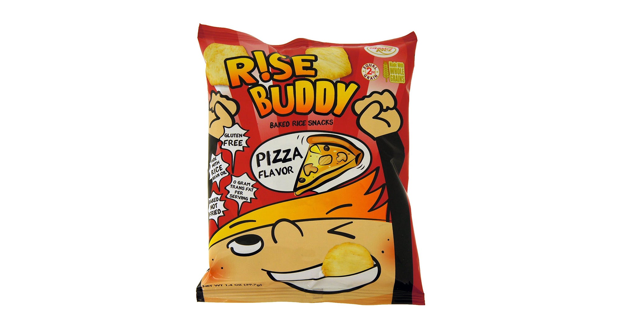 Rise Buddy Baked Rice Snacks Review Pizza Flavor