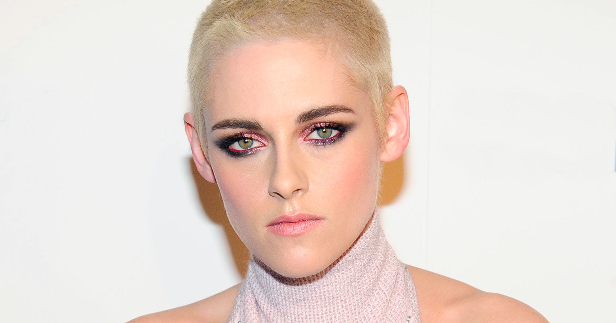 Kristen Stewart Adjusts To Her Shaved Head Pushes Hair