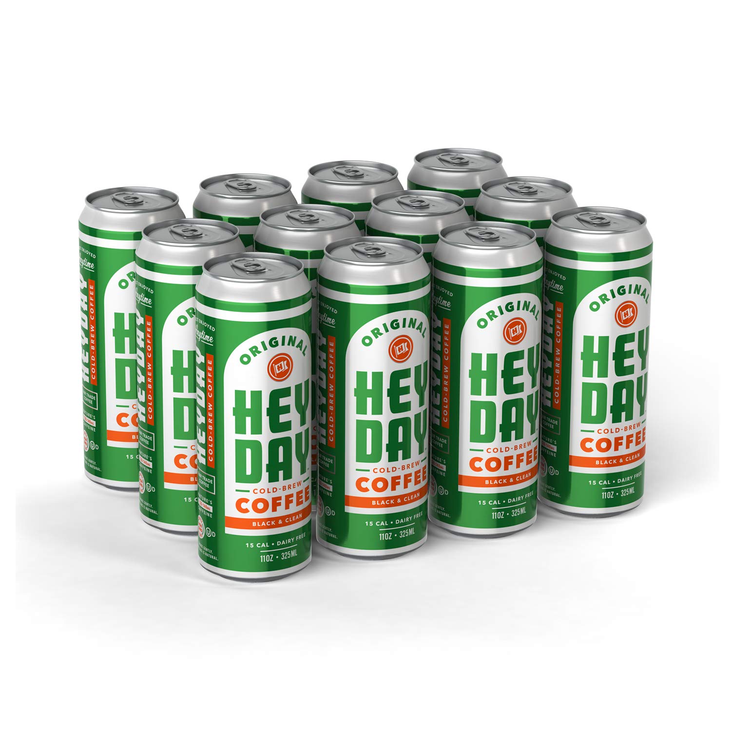 HEYDAY + Cold-Brew Coffee | Black | Fair Trade Certified | Non-GMO ...