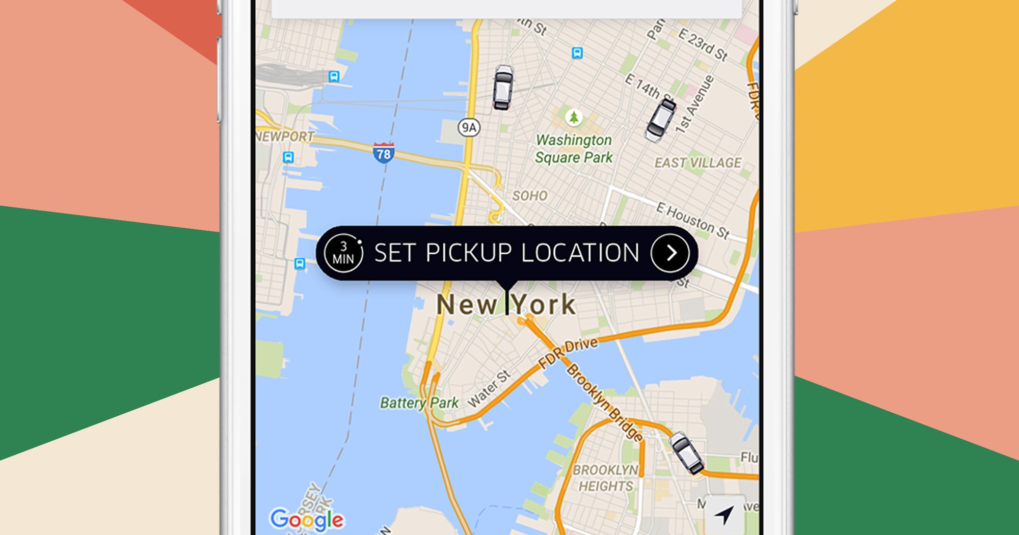 Uber Google Request In App