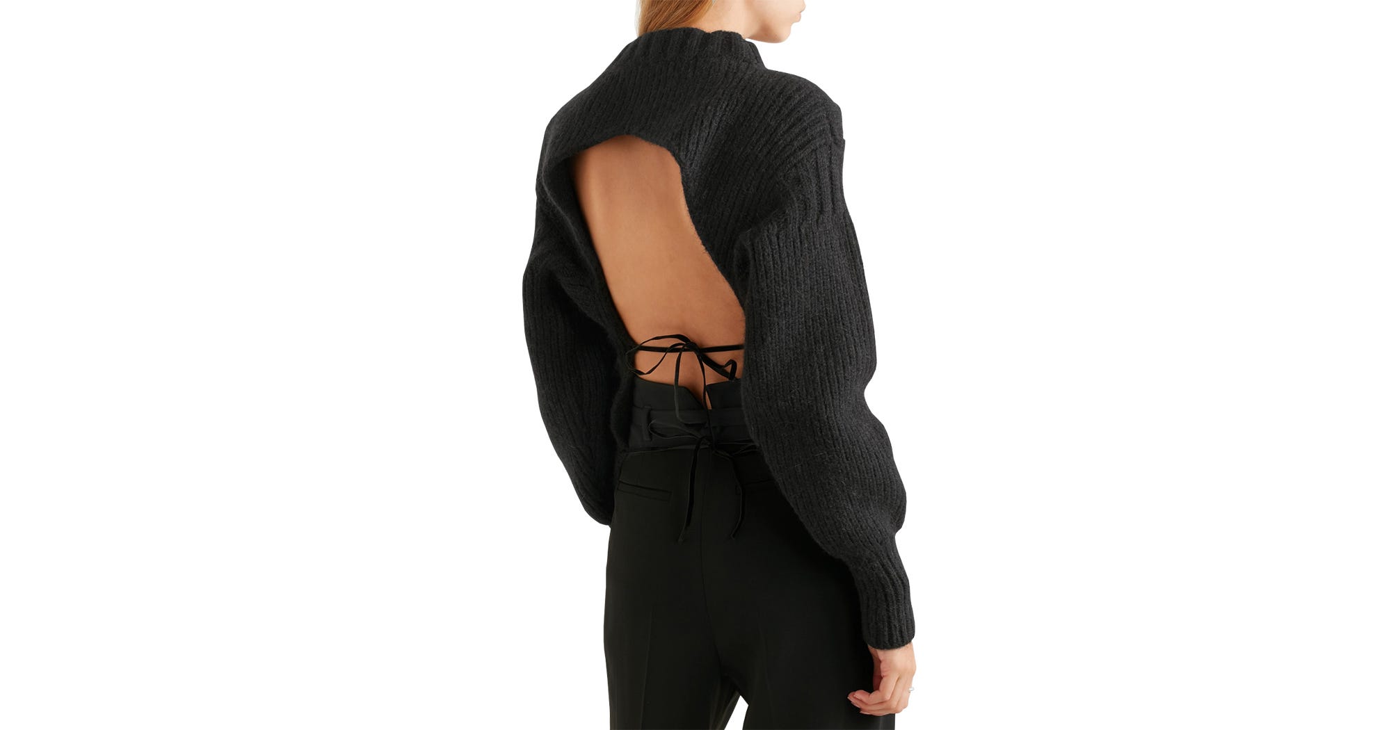 Open Back Sweaters Winter 2018 Trend