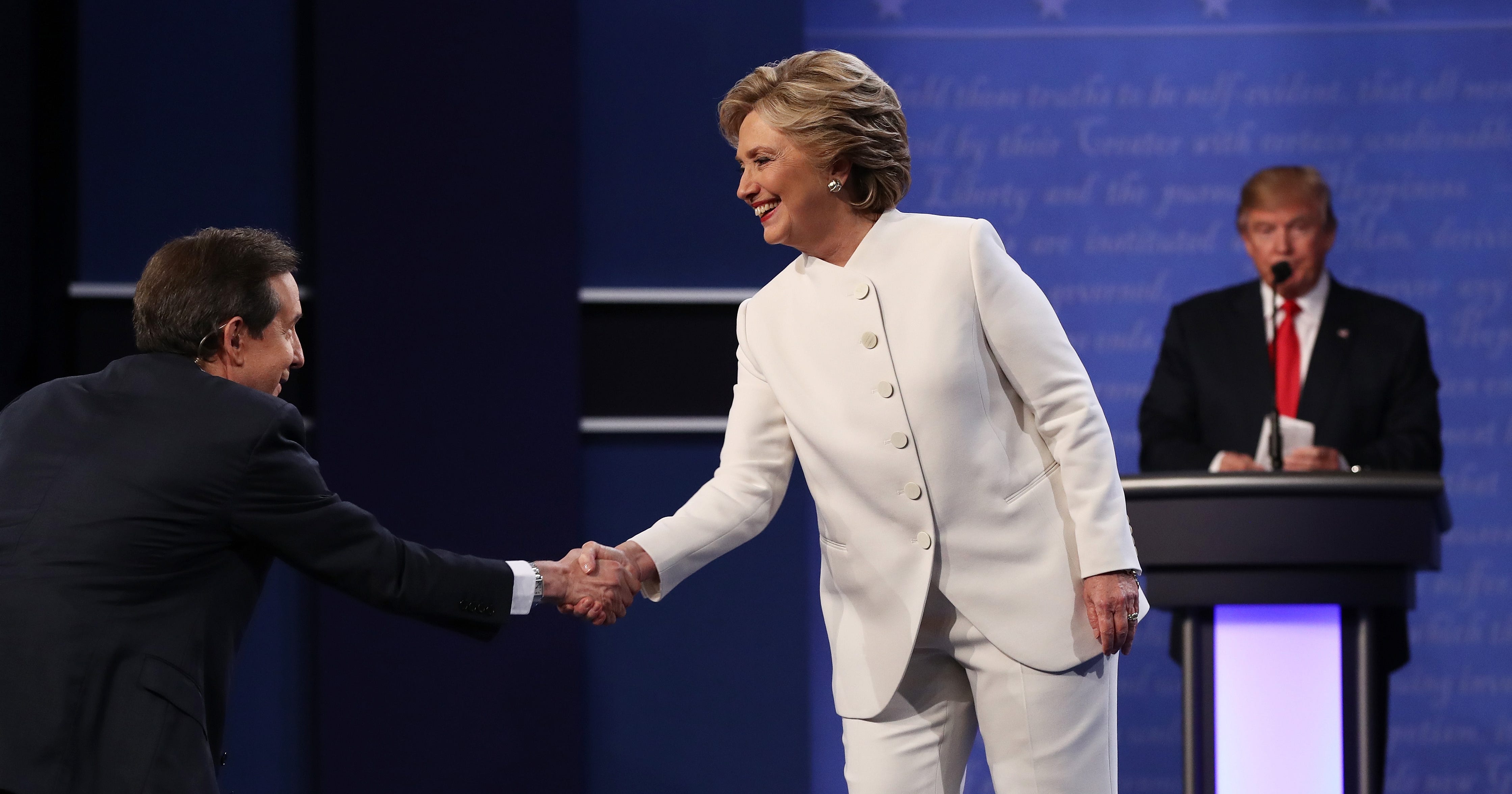 Hillary Clinton White Pantsuit DNC Speech