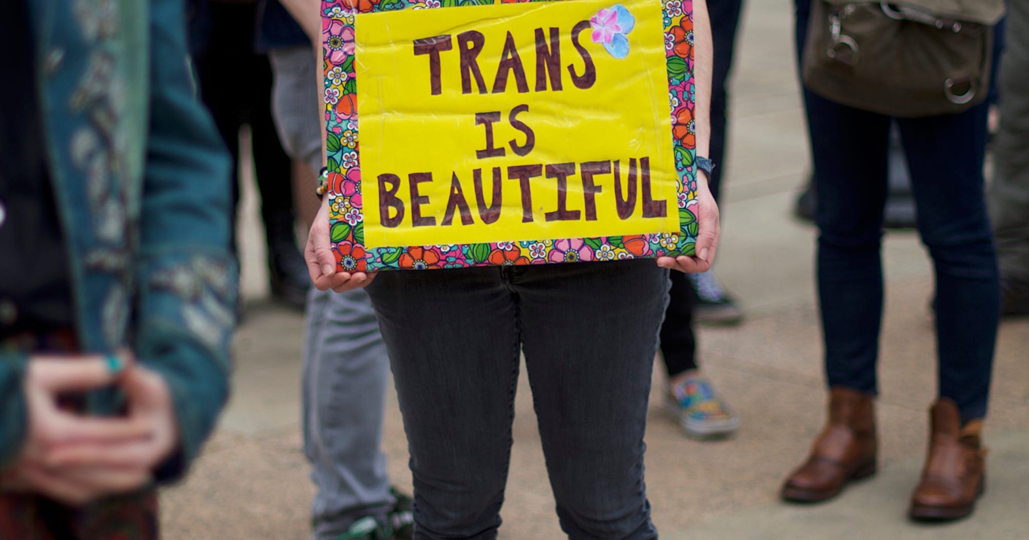 10 Year Old Trans Girl Transgender Myth Busting Sign