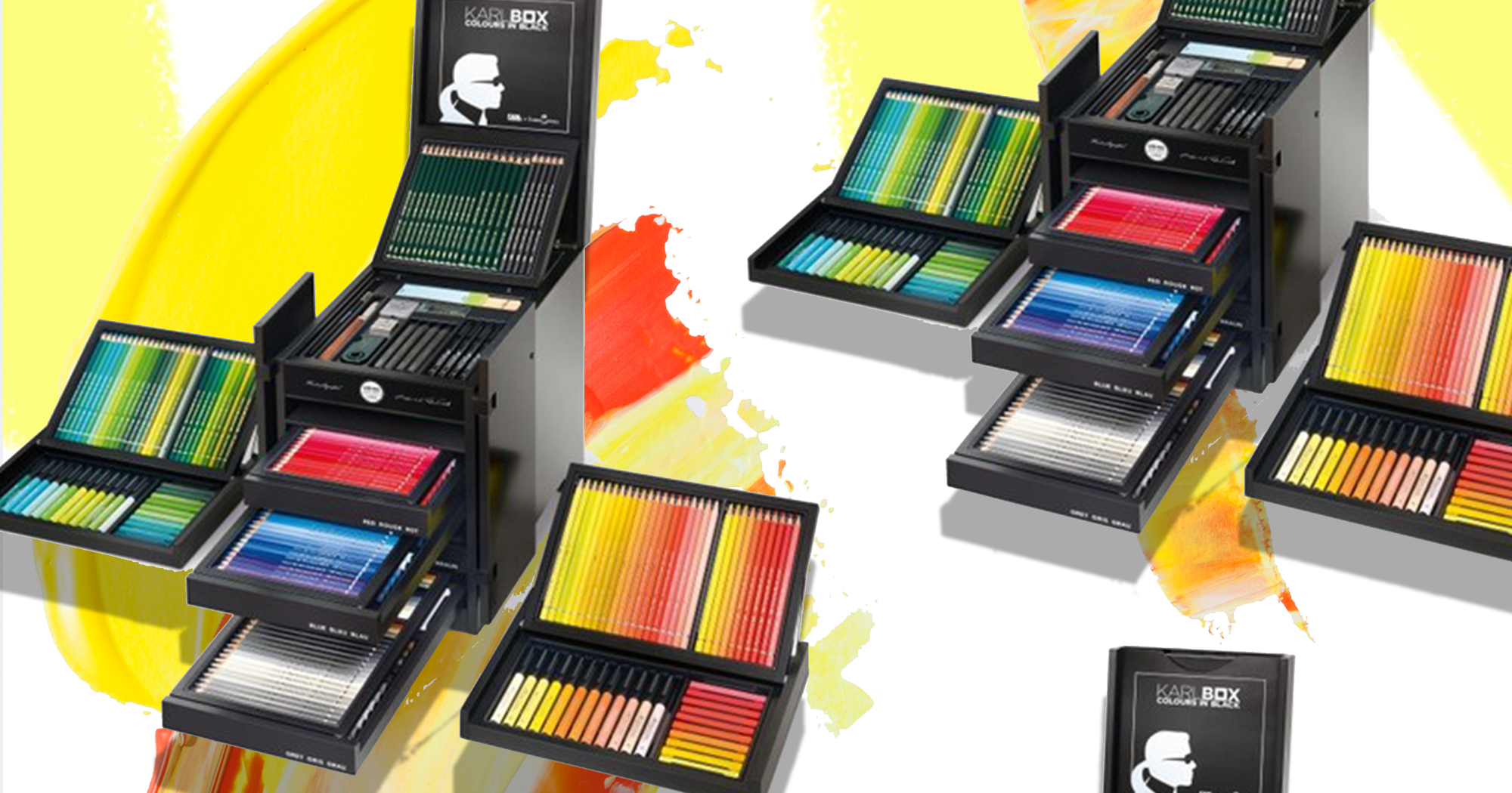 Karl Lagerfeld x Faber Castell: Die Box für 2.500 Euro