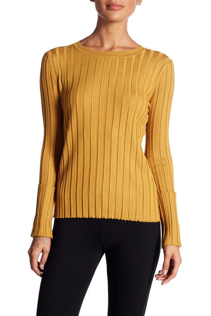 Philosophy + Wide Ribbed Cuffed Sweater