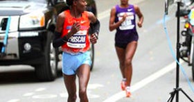 NYC Marathon Prisca Jeptoo Bizunesh Deba Geoffrey Mutai
