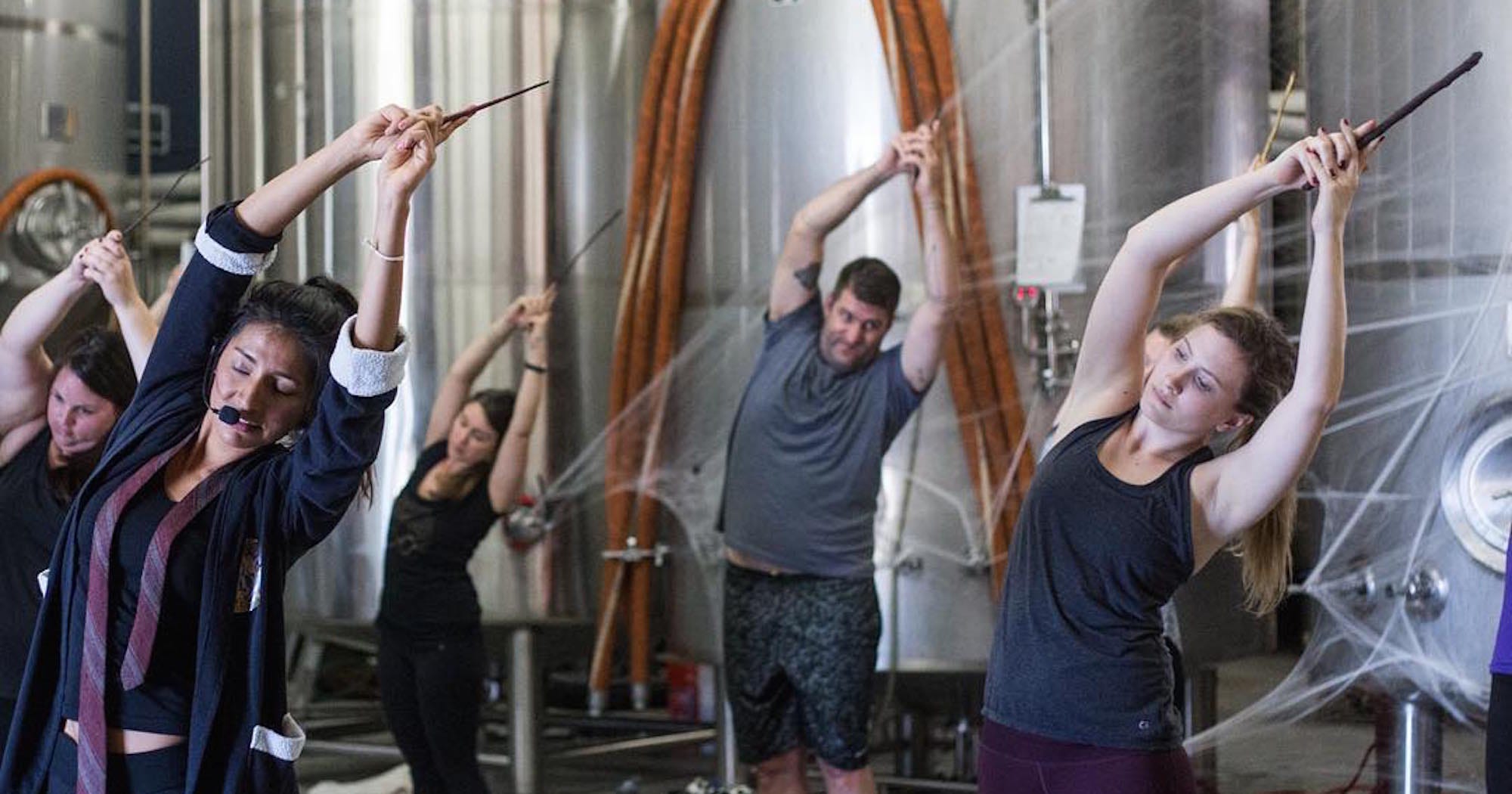 Harry Potter Yoga Class Magic Wands Theme Poses, Photos