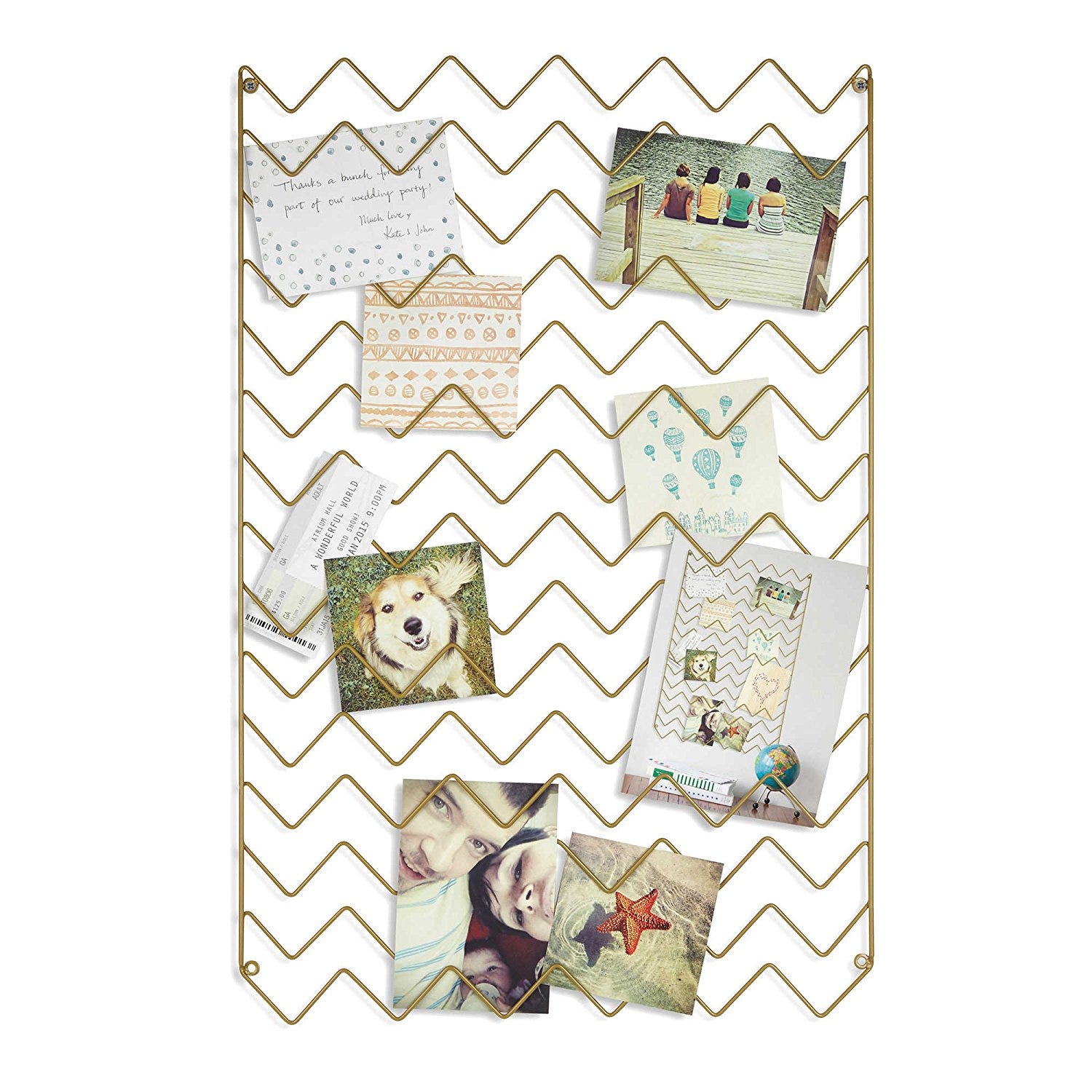 Umbra + Umbra Zig Zag Photo Collage Display in Gold