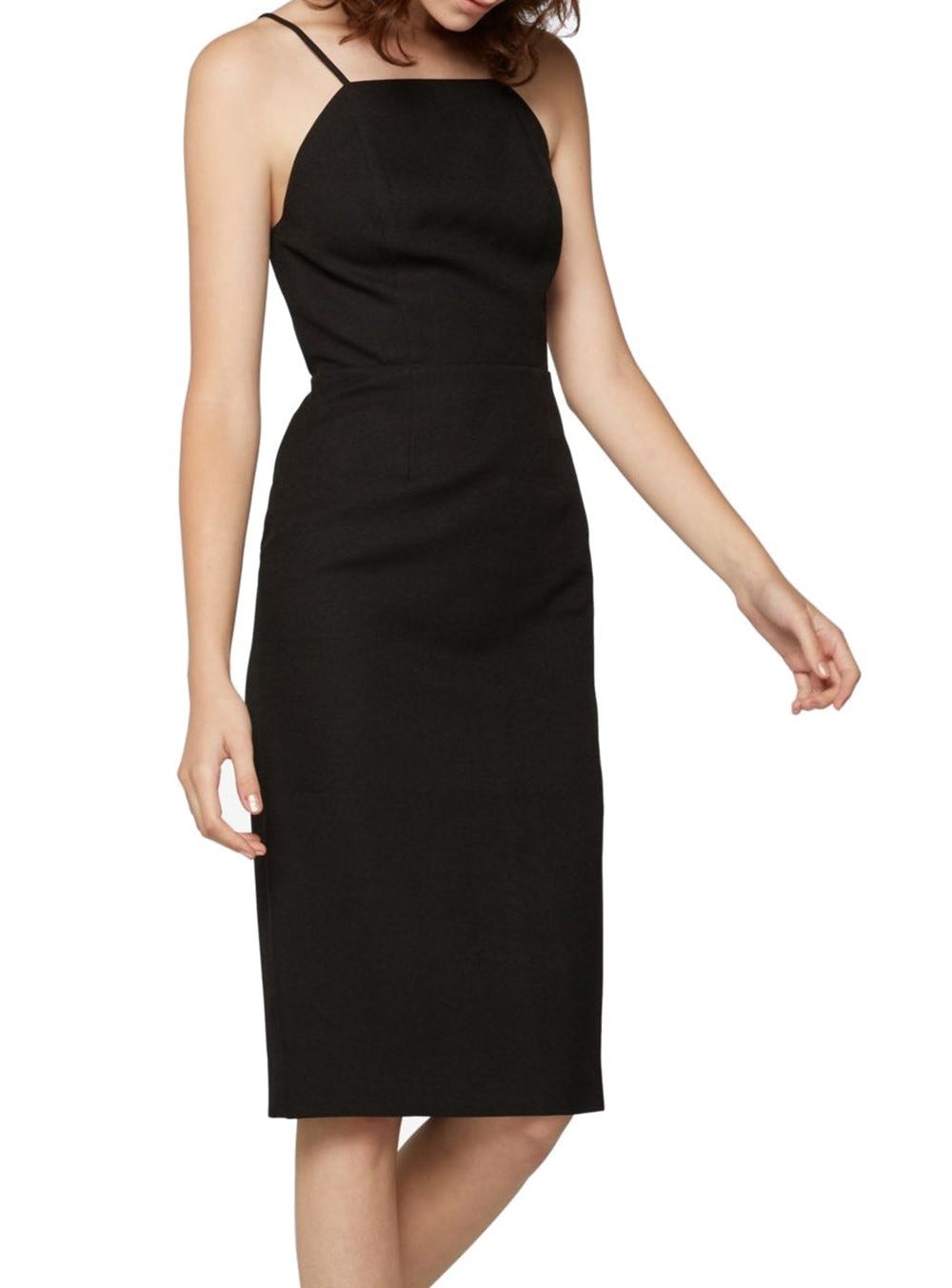 Fame and Partners + Strappy Back Sheath Dress