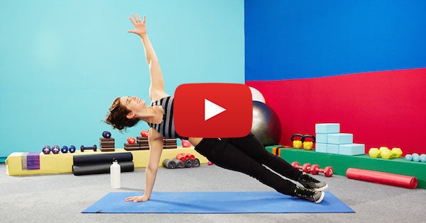 Side Plank Oblique Twist Core Exercise