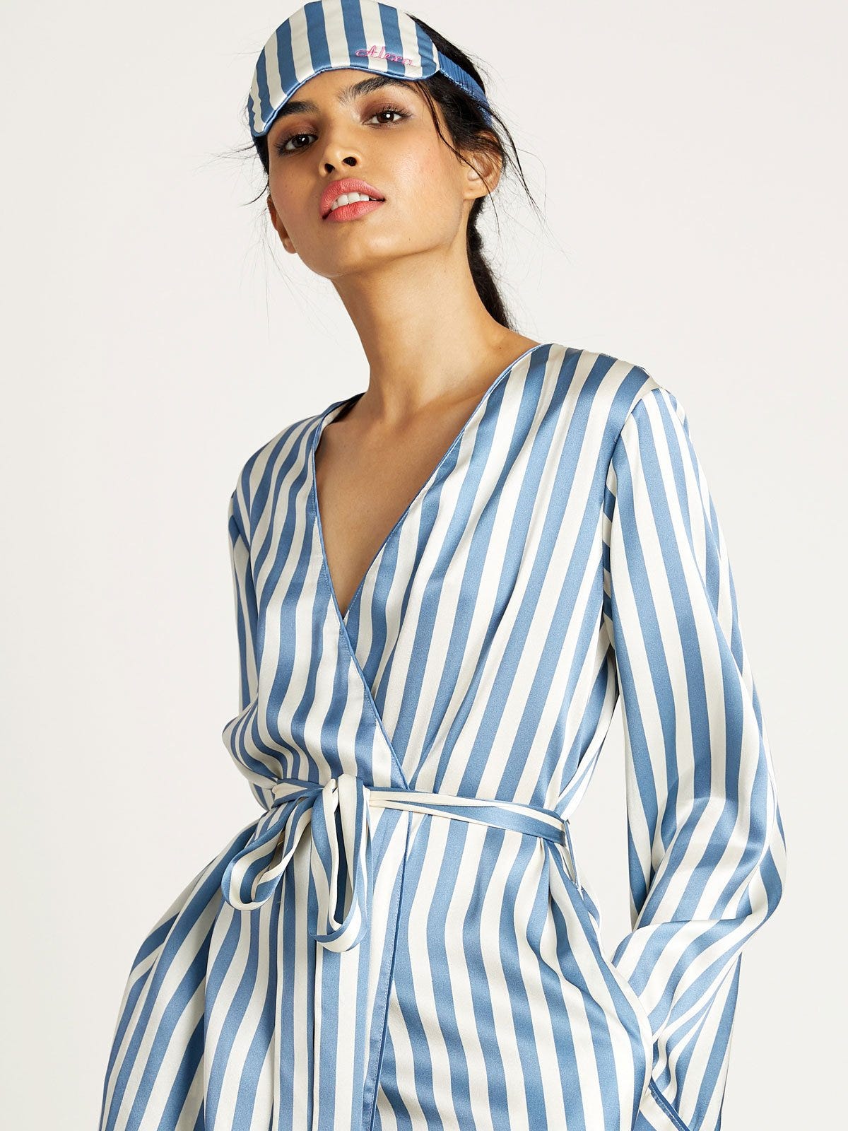 Morgan Lane + Langley Robe Mask Set in Periwinkle