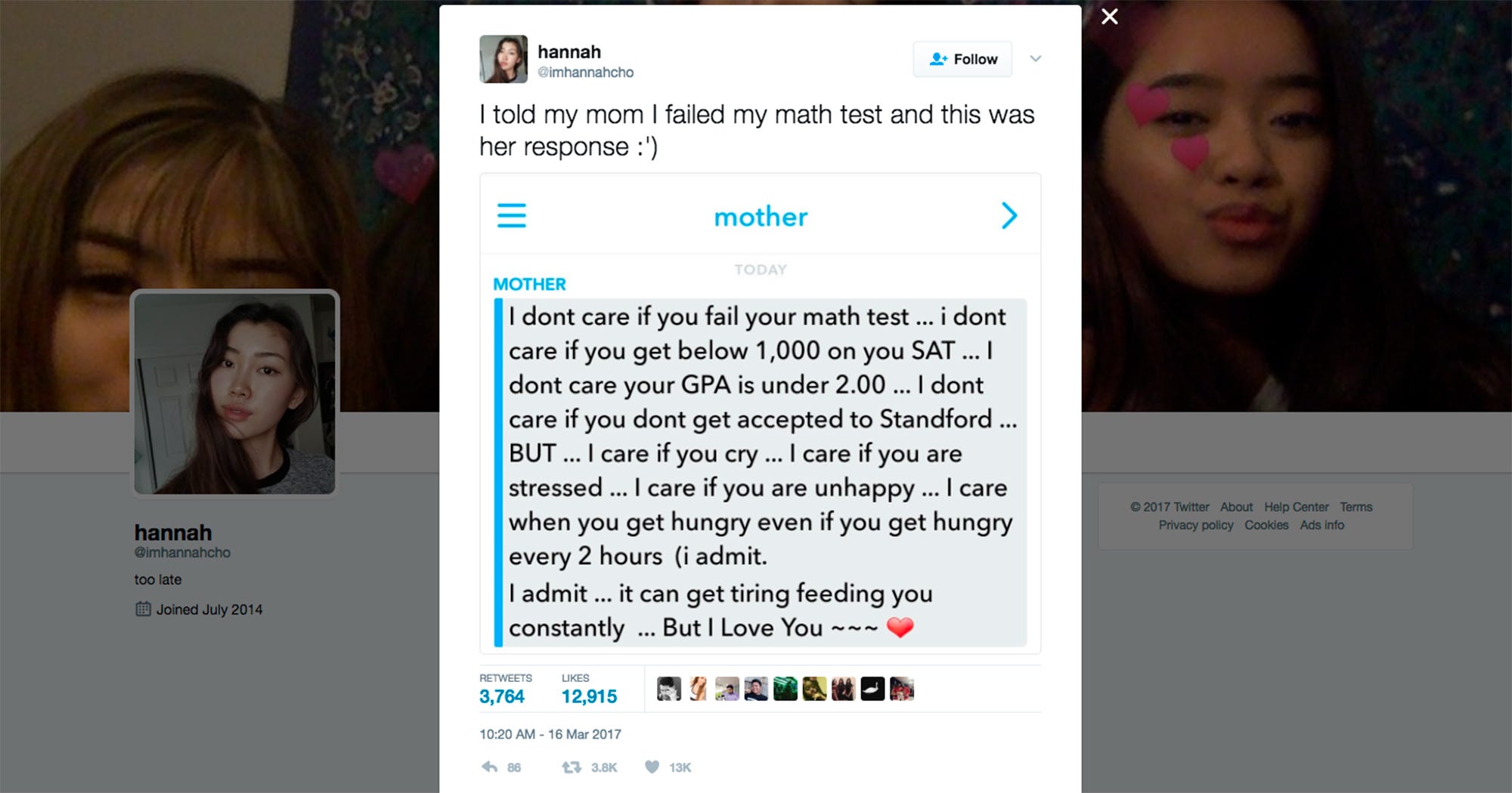 Mom's Message To Daughter Failed Test