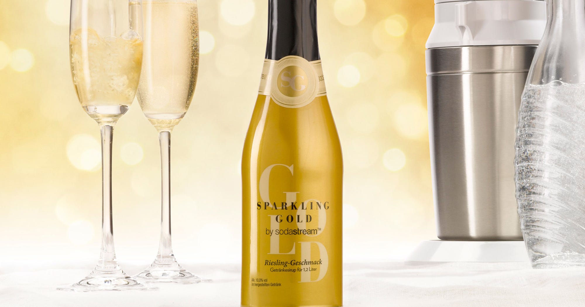 Soda Stream Sparkling Gold Alcoholic Beverage