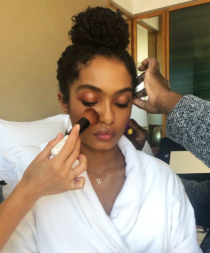 Yara Shahidi Secret to Flawless Skin Makeup -Emmys 2018