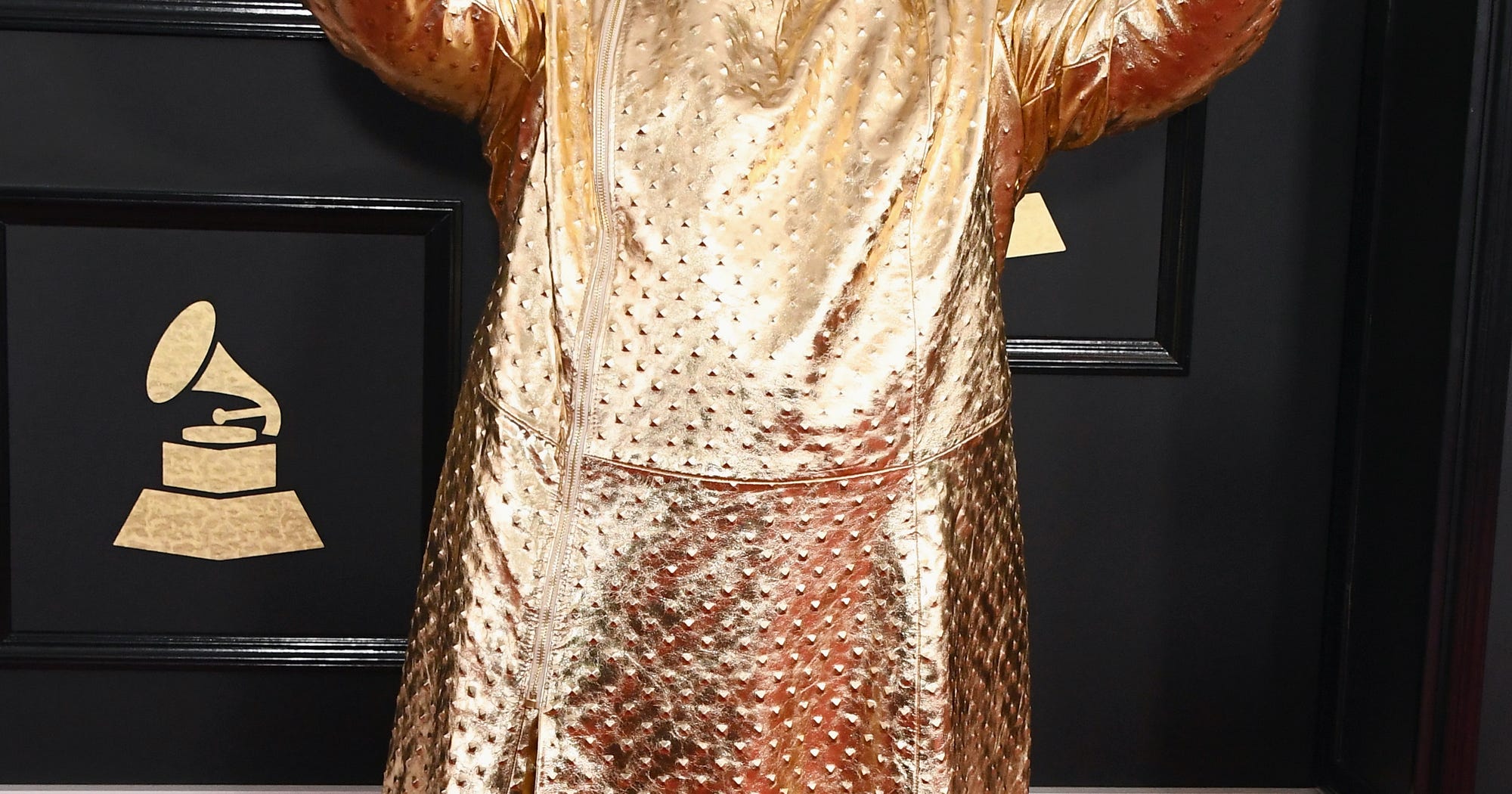 Cee Lo Green Gold Grammys Metallic Outfit Funny Tweets