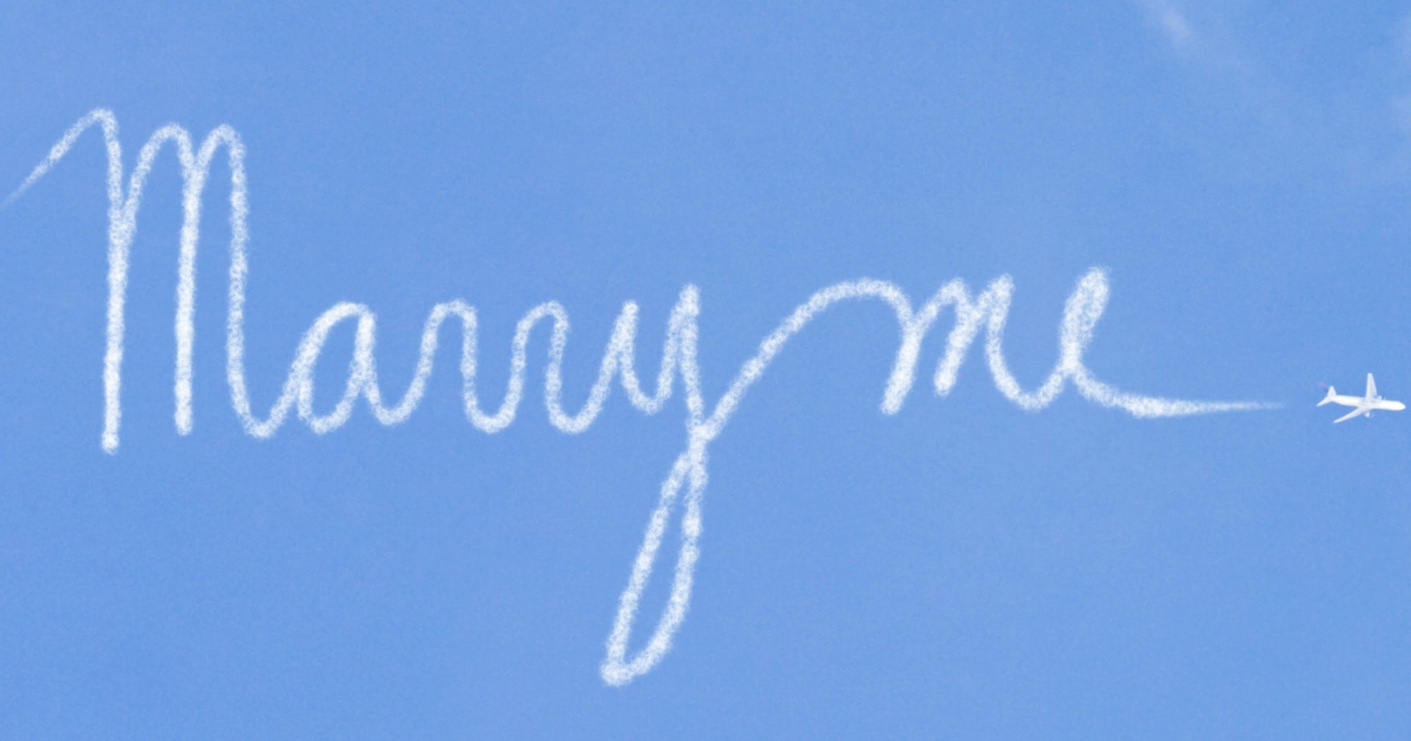Skywriting Marriage Proposal Over NYC