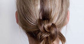 Quick And Easy Updos- Simple Double Knot Updo