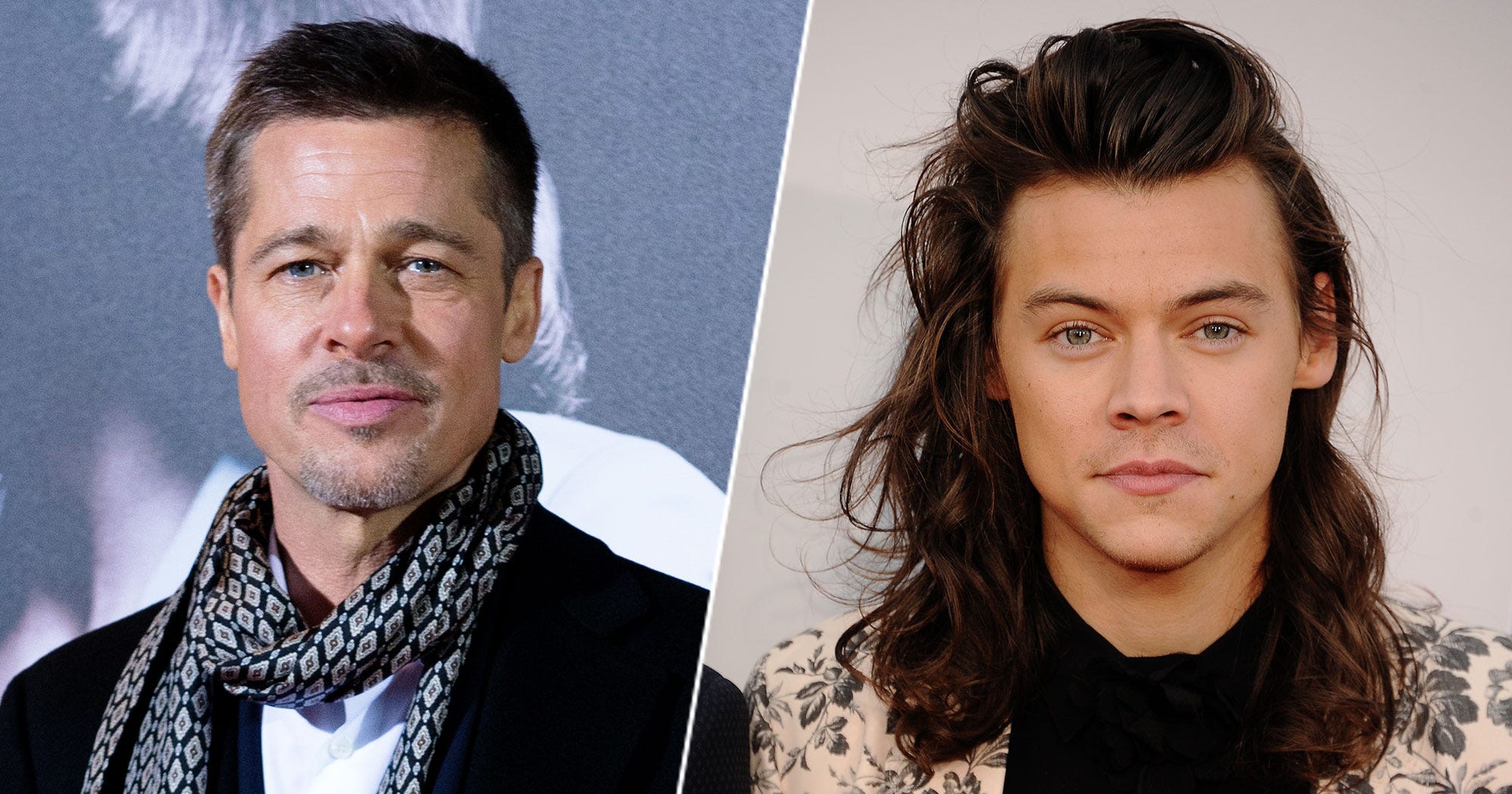 Why Brad Pitt Harry Styles GQ Same Photos Outfits