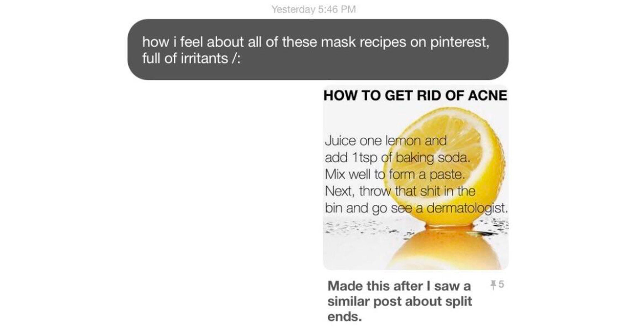 Pinterest DIY Face Mask Meme Reddit Mom Viral Reaction