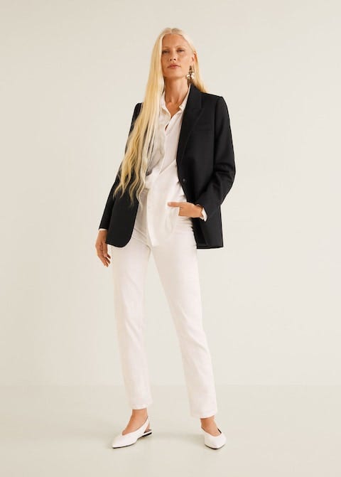 Mango + Pockets Structured Blazer