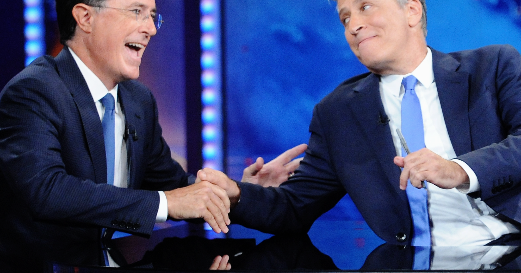 Daily Show Reunion OG Cast Stephen Colbert Jon Stewart