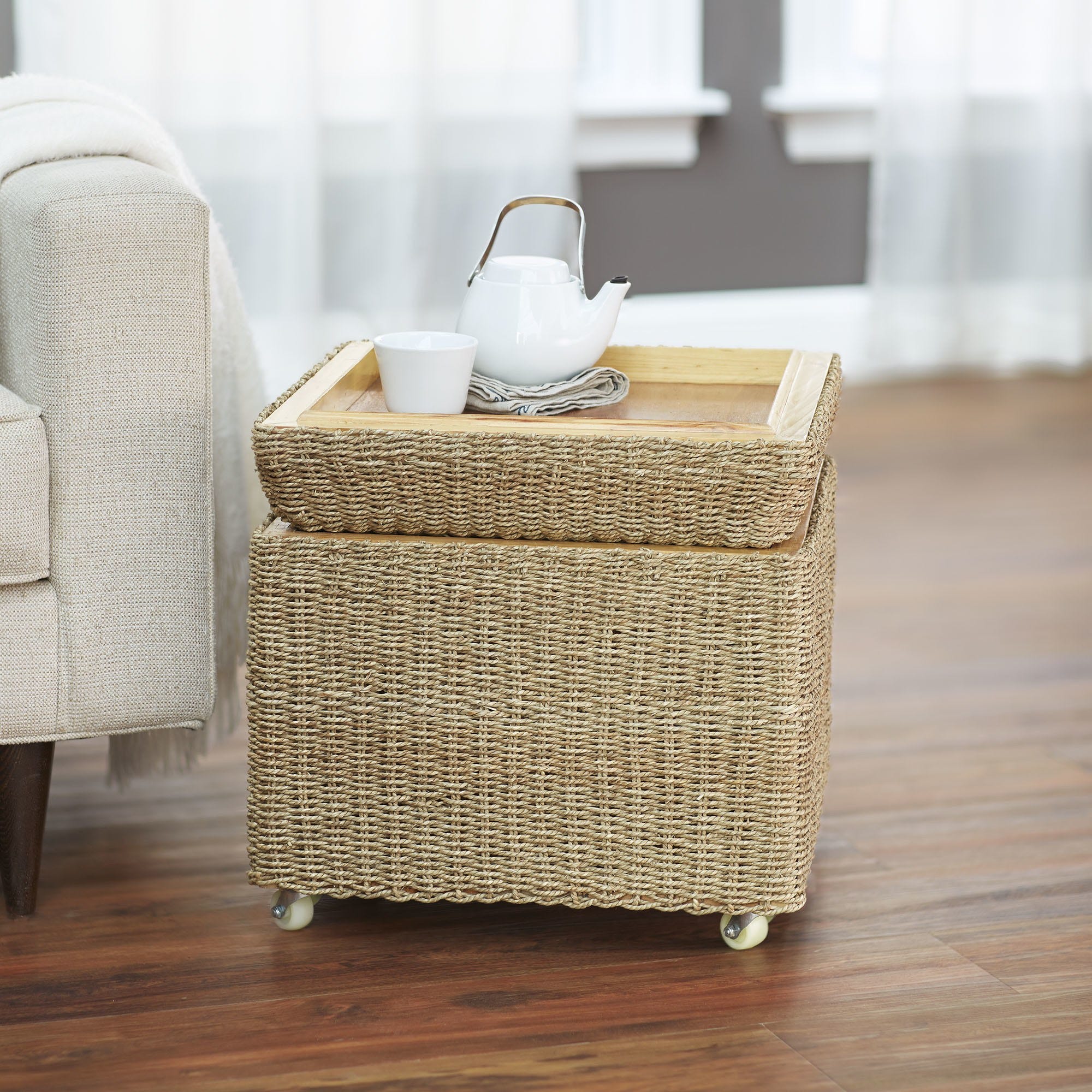 Joss & Main + Griffen Rolling Storage Ottoman
