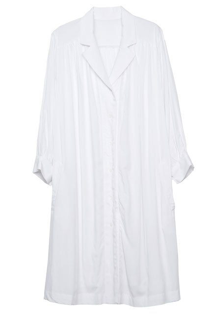 A Common Space + White Duster Trench