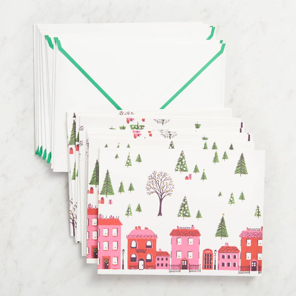 Paper Source + Holiday Village Card Set