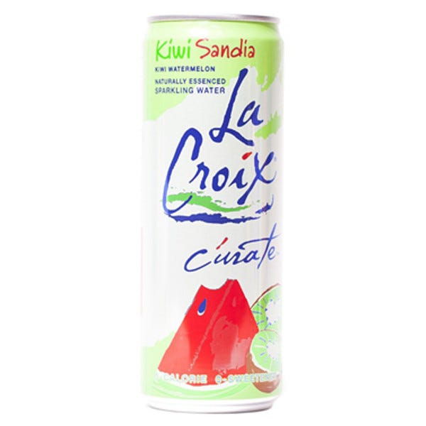 La Croix + Curate Sparkling Water, Kiwi Watermelon, 12 Fl Oz, 8 Ct