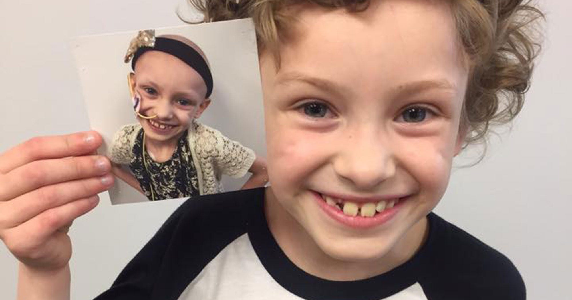 Cancer Survivor First Grade Before, After Images