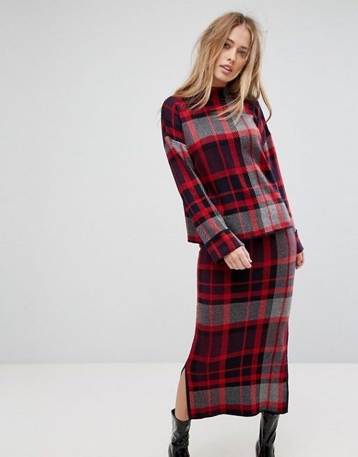 Warehouse + Oversized Check Sweater