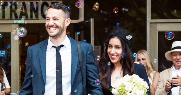 Jen Atkin Los Angeles Courthouse Wedding Photos