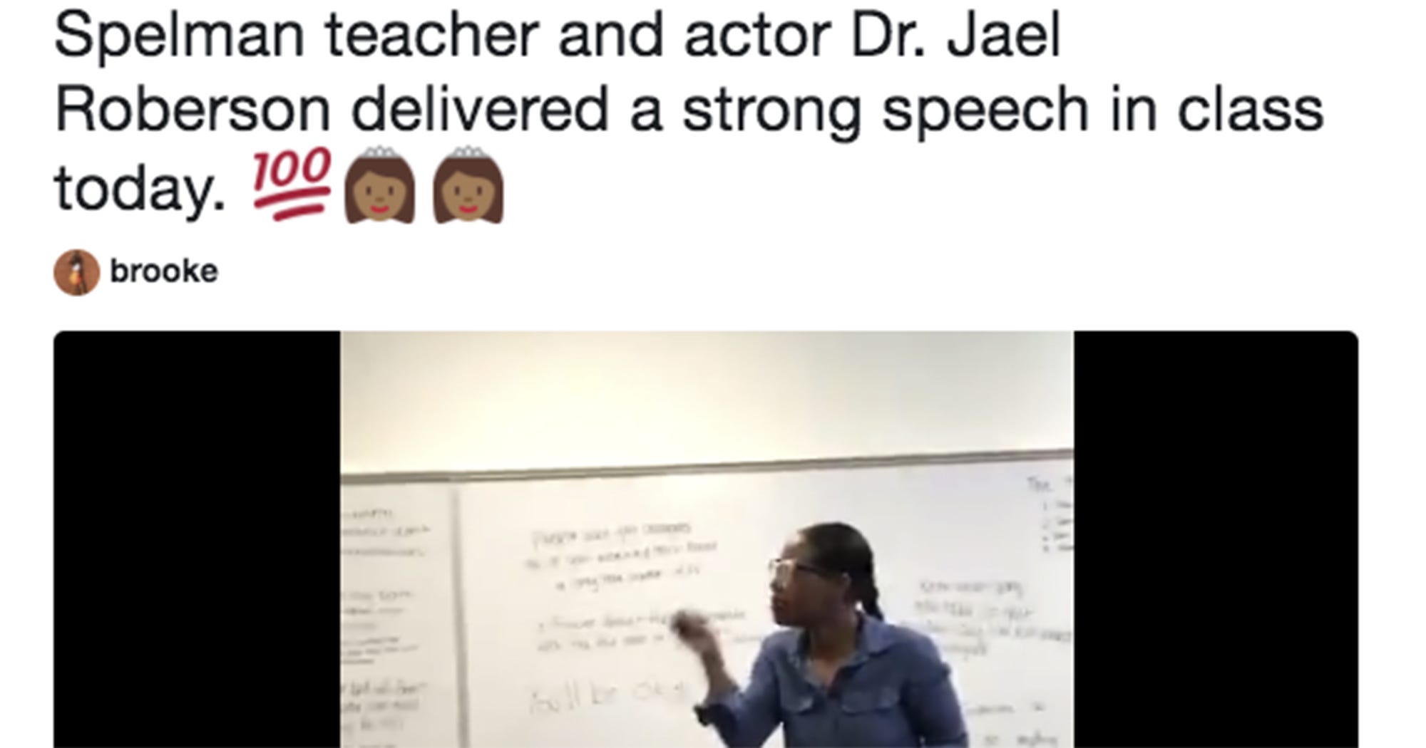 Jael Roberson Professor Lesson Love Relationships Viral