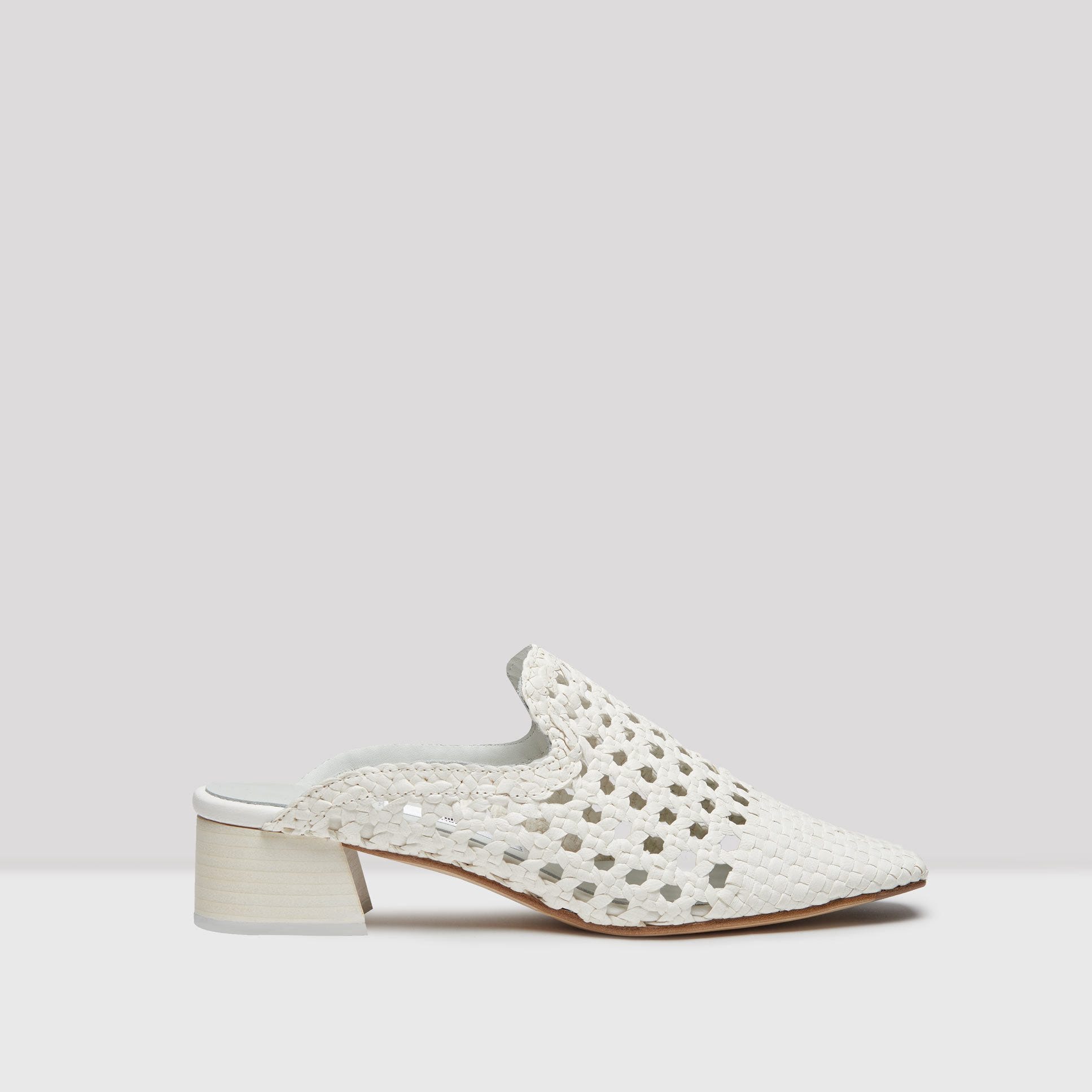 Miista + Ida Woven Leather Mules