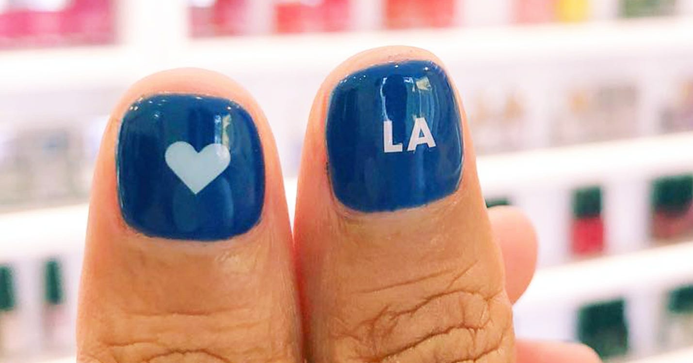 Super Bowl Nail Art Designs For 2019 Patriots Vs Rams