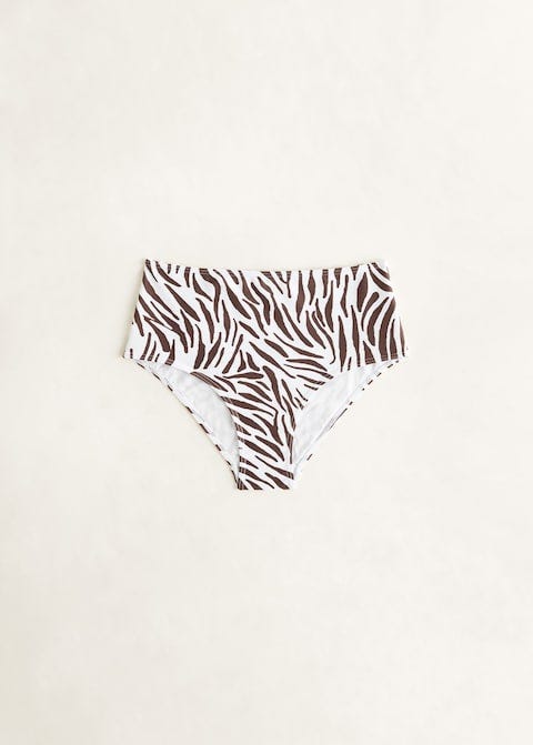 Mango + High-Waist Zebra Bikini Bottom