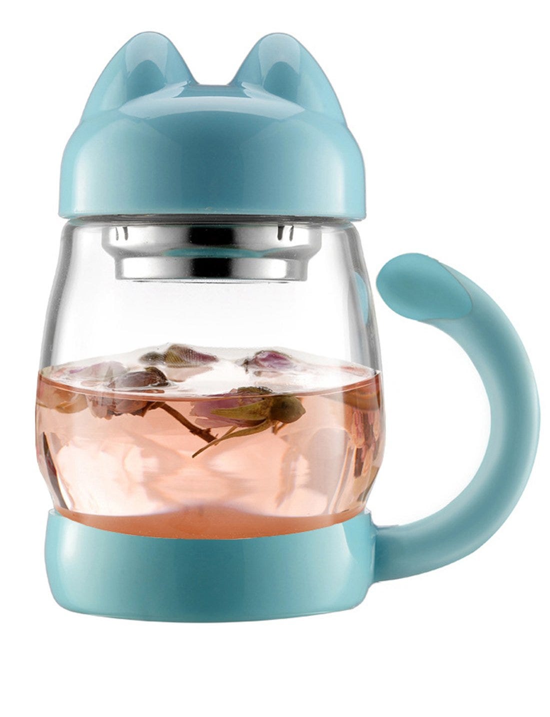 BZY + Cute Cat Tea Mug & Steeper