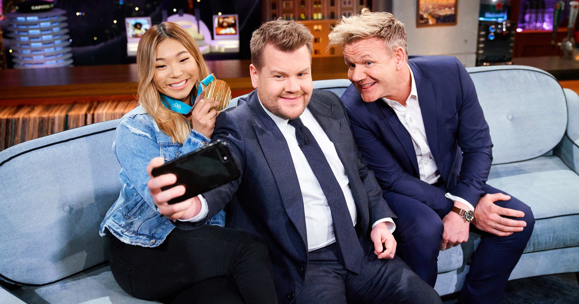 Gordon Ramsay Chloe Kim Favorite Foods Late Late Show