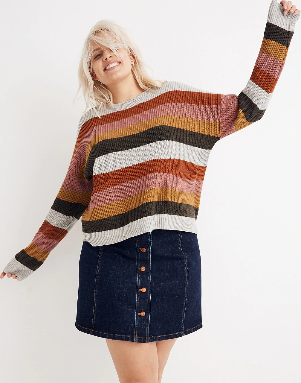 Madewell Patch Pocket Pullover Sweater
