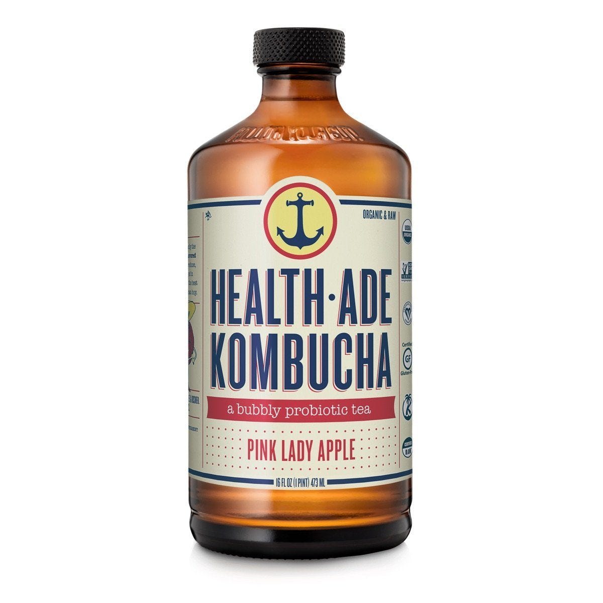 Health-Ade Kombucha + Pink Lady, 16 Fl Oz