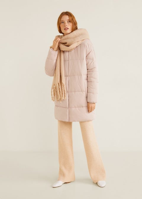 Mango + Satin Quilted Jacket