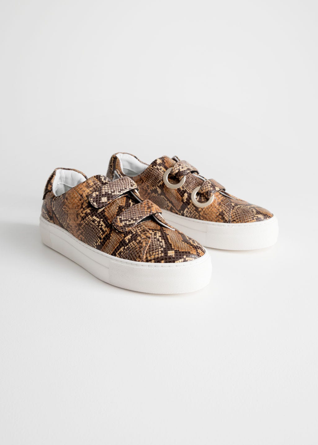 & Other Stories + Snake Scratch Strap Sneakers