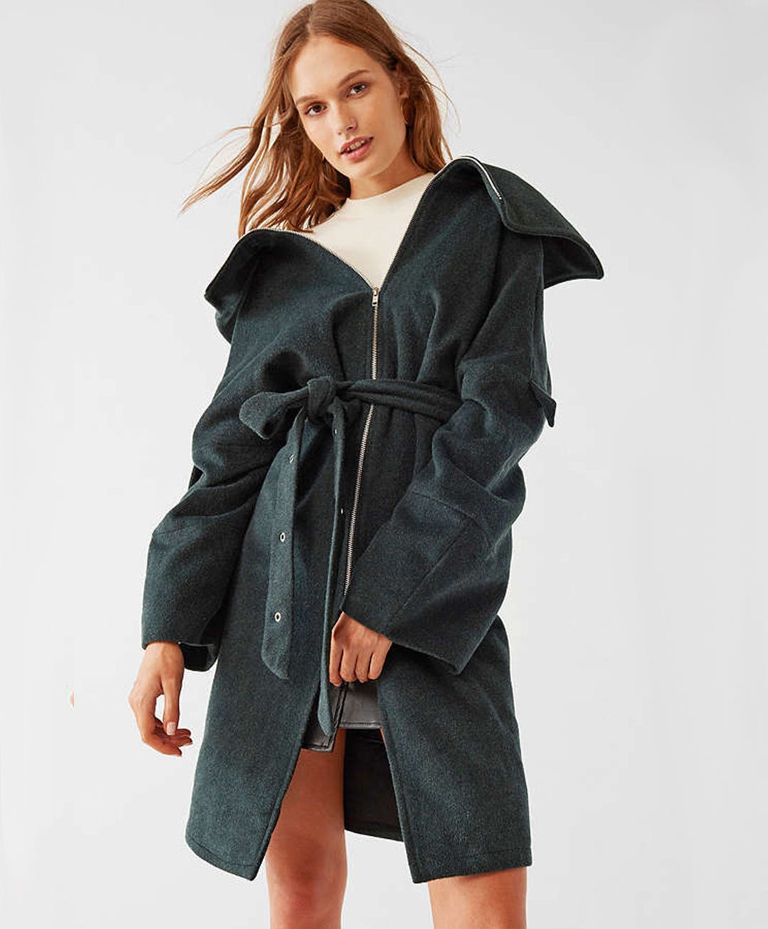 Urban Outfitters + Upscale Belted Coat